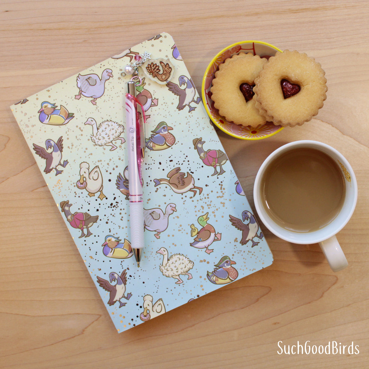 Ducks & Geese A5 Notebook - Dotted Paper – Such Good Birds
